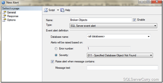 Email Alerts when something goes wrong with SQL Server